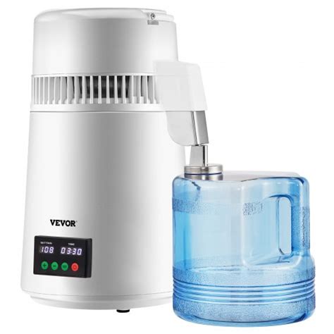 Vevor 4l Water Distiller 1lh Distilled Water Maker Timing And Temp