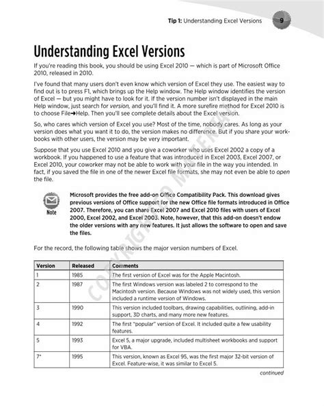 Pdf Understanding Excel Versions Managementboeknl · 2007