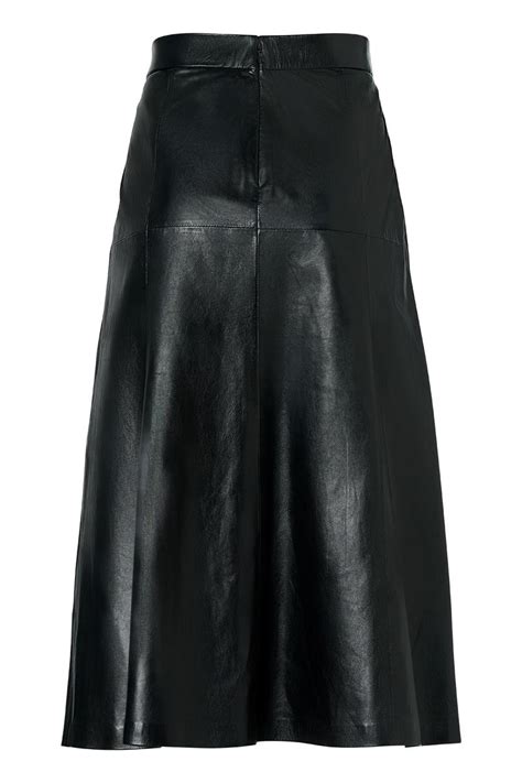 Delilah Leren Rok Zwart