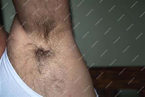 Premium Photo Closeup Of Hairy Caucasian Male Armpit
