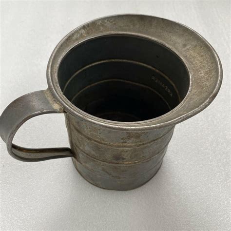 Vintage Kreamer Tin Measuring Pitcher 1 Quart 4 Cups Graduated