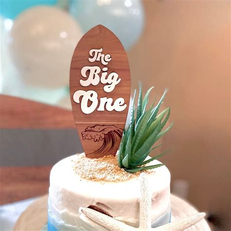 The Big One Cake Topper Etsy