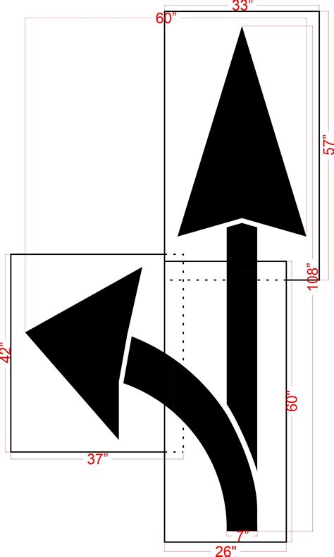 108 Seattle Dot Combo Arrow Stencil 1 800 Stencil