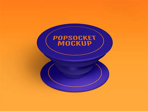 Popsocket Grip Mockup Set Free Psd Templates