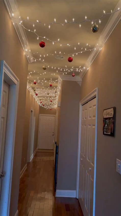 Christmas Lights Hack In The Hallway Video Christmas Decor Diy
