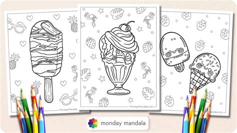 30 Ice Cream Coloring Pages Free Pdf Printables