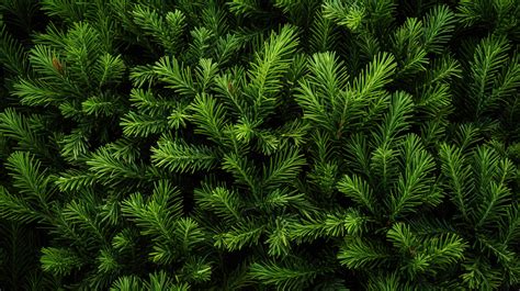 Textured Background Of Pine Hedge Green Texture Eco Background Eco