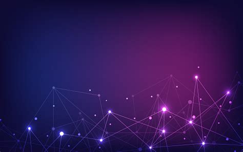 글로벌 네트워크 연결 점과 선을 연결 하 여 추상적인 기하학적 배경 디지털 기술 및 커뮤니케이션 개념 연결에 대한 스톡 벡터 아트 및 기타 이미지 Istock