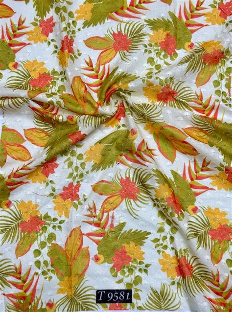 Floral Abstract Cotton Embroidery Fabrics The Wardrobe Fabrics