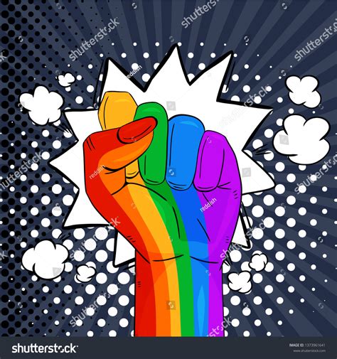 Hand Lgbtq Theme Pride Month Lgbt Stock Vector Royalty Free 1373961641 Shutterstock