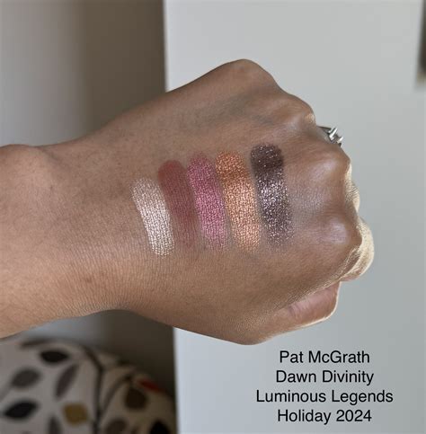 Pat Mcgrath Luminous Legends Dawn Divinity Eye Shadow Palette Swatches