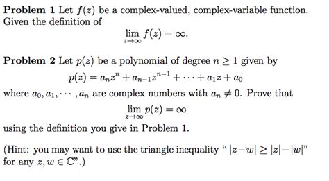 Let Fz Be A Com Pi Ex Valued Complex Variable