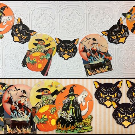 Vintage Style Halloween Decor Etsy