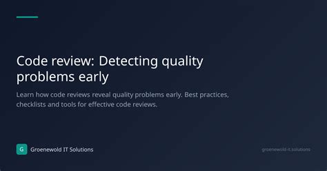 Article Code Review Detecting Quality Problems Early