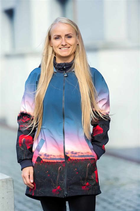 Softshell Womens Parka Laitse Poppies Pilveke