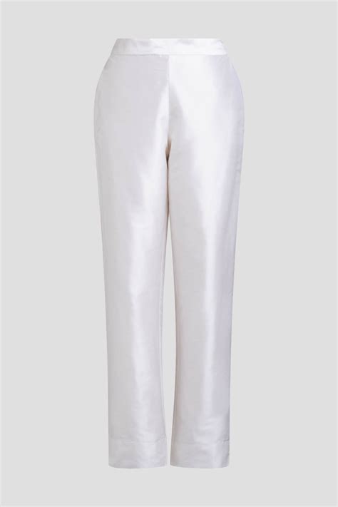 Couture Silk Dupioni Tapered Pants
