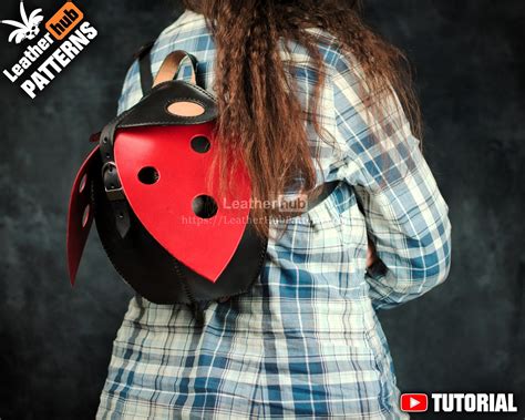 Leather Backpack Pattern Pdf The Ladybug By Leatherhub Etsy