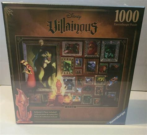 Disney Villainous Jafar Hades Scar Ravensburger 1000 Piece Puzzle 27