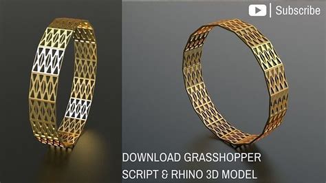 Grasshopper Jewelry Design Grasshopper Script And Rhino Model 3d Model Cgtrader