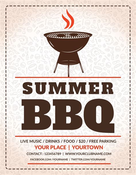 Microsoft Word Bbq Template Free Word Template