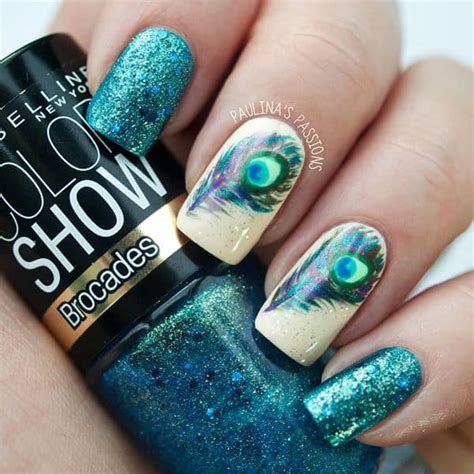 20 Magnificent Peacock Nail Designs For 2020