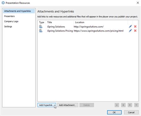 Attachments And Hyperlinks