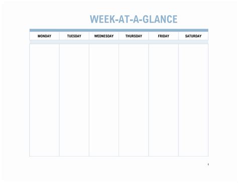 Free Excel Weekly Calendar Templates