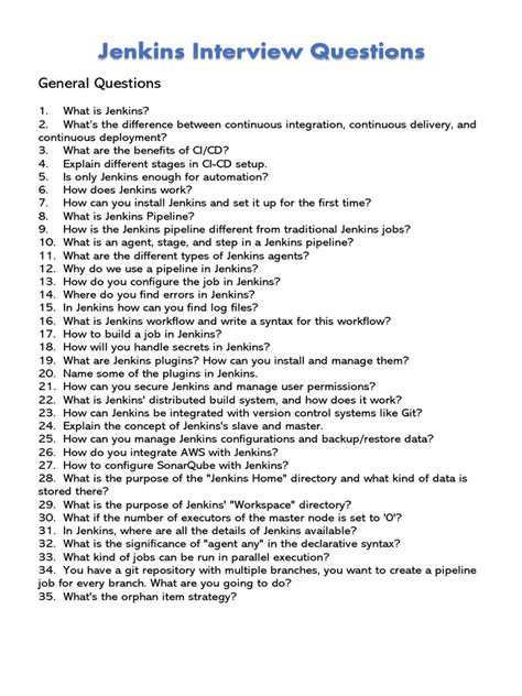 Jenkins Interview Questions Pdf Software Repository Computer Science