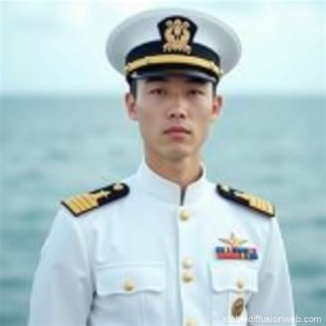 Handsome Chinese Navy Officer Stable Diffusion Online