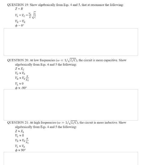 Solved We Define The Following Inductive Reactance Xl Wl