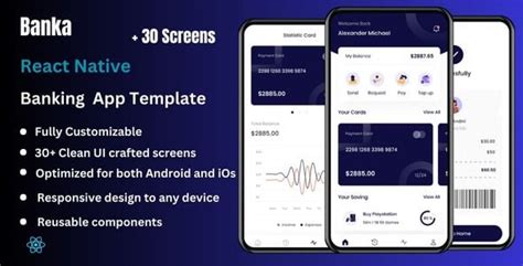 React Native Bank App Mobile App Templates Codecanyon