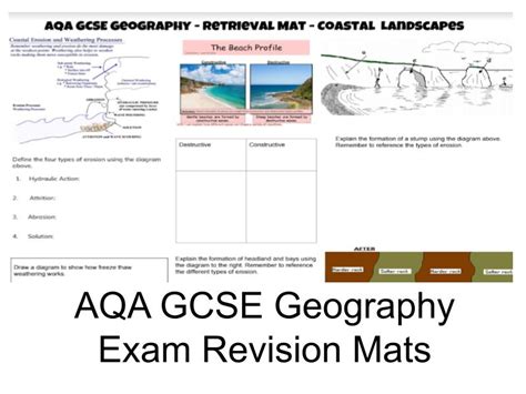 Aqa Gcse Geography Paper 1 Revision Pack Teaching Resources