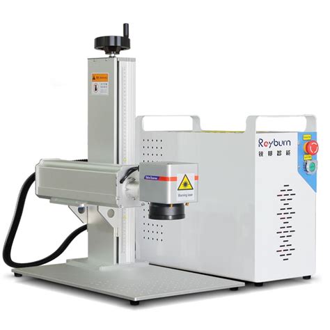 Split Fiber Laser Marking Machine White Type Rayb Laser Machine Factory