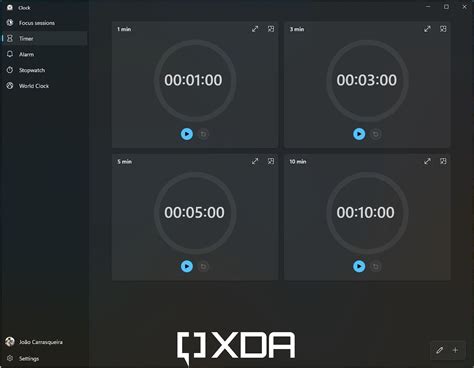 Windows Deep Dive Clock With Focus Sessions