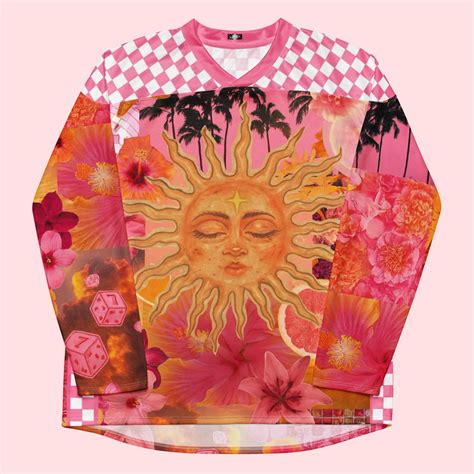 Cosmic Disco Sun Rave Jersey Eternal Sunshine Hockey Shirt