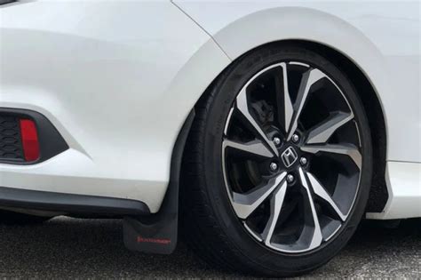 Rally Armor Black Ur Mud Flap Wwhite Logo Fits 2016 2020 Honda Civic
