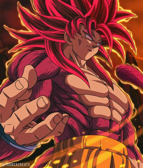 Goku Ssj4 Adult Version Dragonballdaima By Juancartix On Deviantart