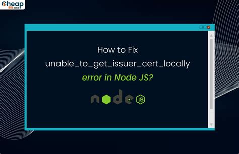 Ssl Nodejs Error Security Cheapsslweb