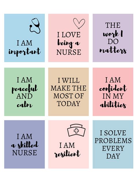 Nurse Affirmation Cards Positive Words Of Encouragement For Nurses