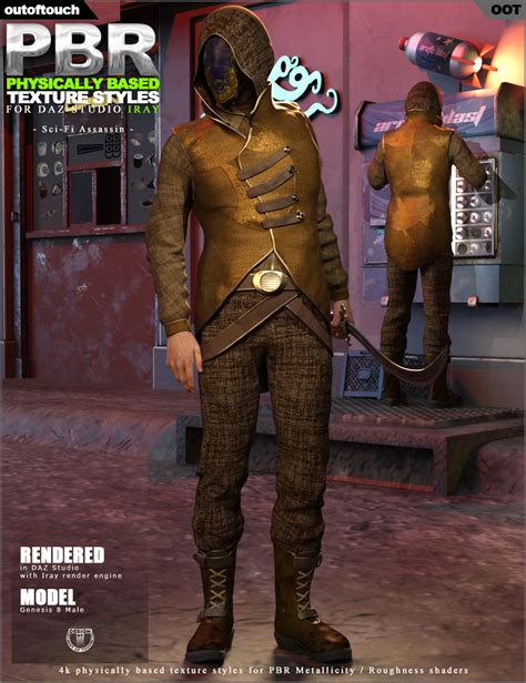 Oot Pbr Texture Styles For Sci Fi Assassin 3d Figure Assets Outoftouch
