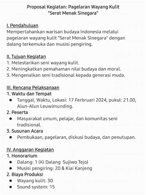 Proposal Kegiatan Kel Brang Wetan Pdf