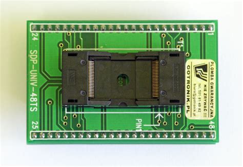 TSOP48 to DIP48 adapter specjalizowany do programatorów AEC Labtool EasyPro L symbol SDP UNIV