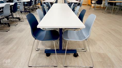 Compact School Dining Table With Good Leg Room