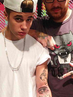 Justin Bieber New Tattoo The Eye