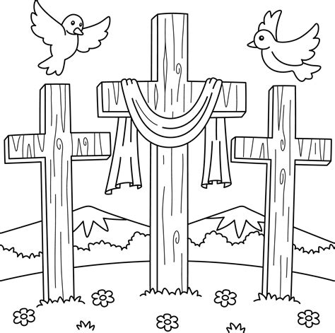 Coloring Pages Of Cross A Journey Of Faith And Creativity
