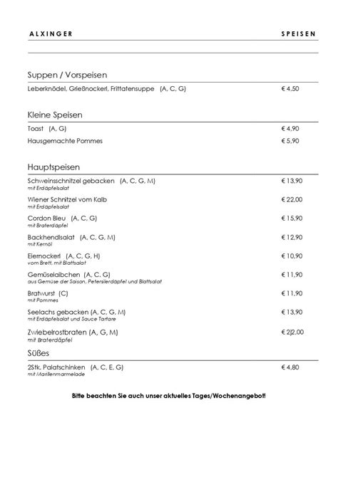 Speis And Trank Alxinger