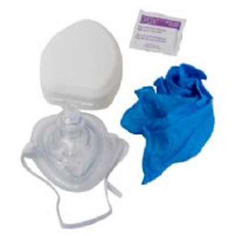 Dixie Cpr Pocket Resuscitator Mask W O2 Inlet And Hard Case Dixie Ems