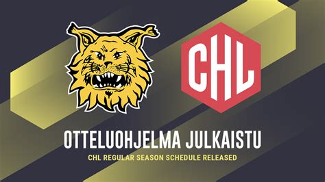 Chl N Runkosarjan 2023 2024 Otteluohjelma Julkistettu Tampereen Ilves