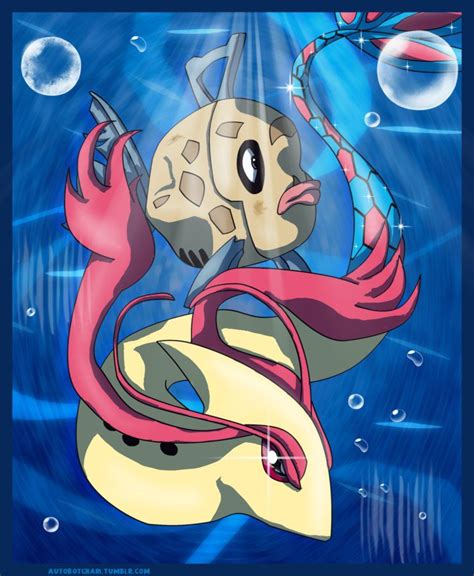 Milotic And Feebas By Autobotchari On Deviantart