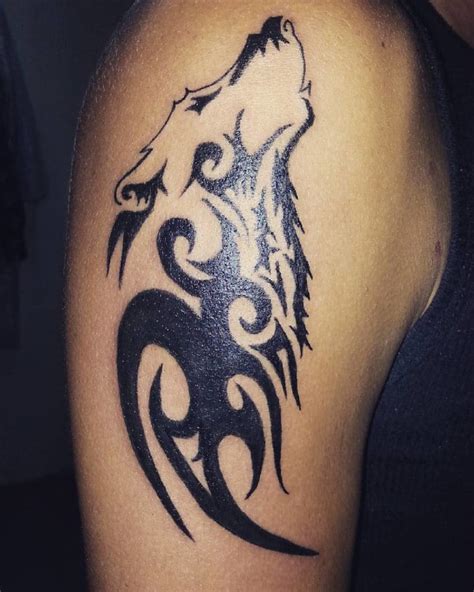 Wolf Tribal Tattoos Designs Arm